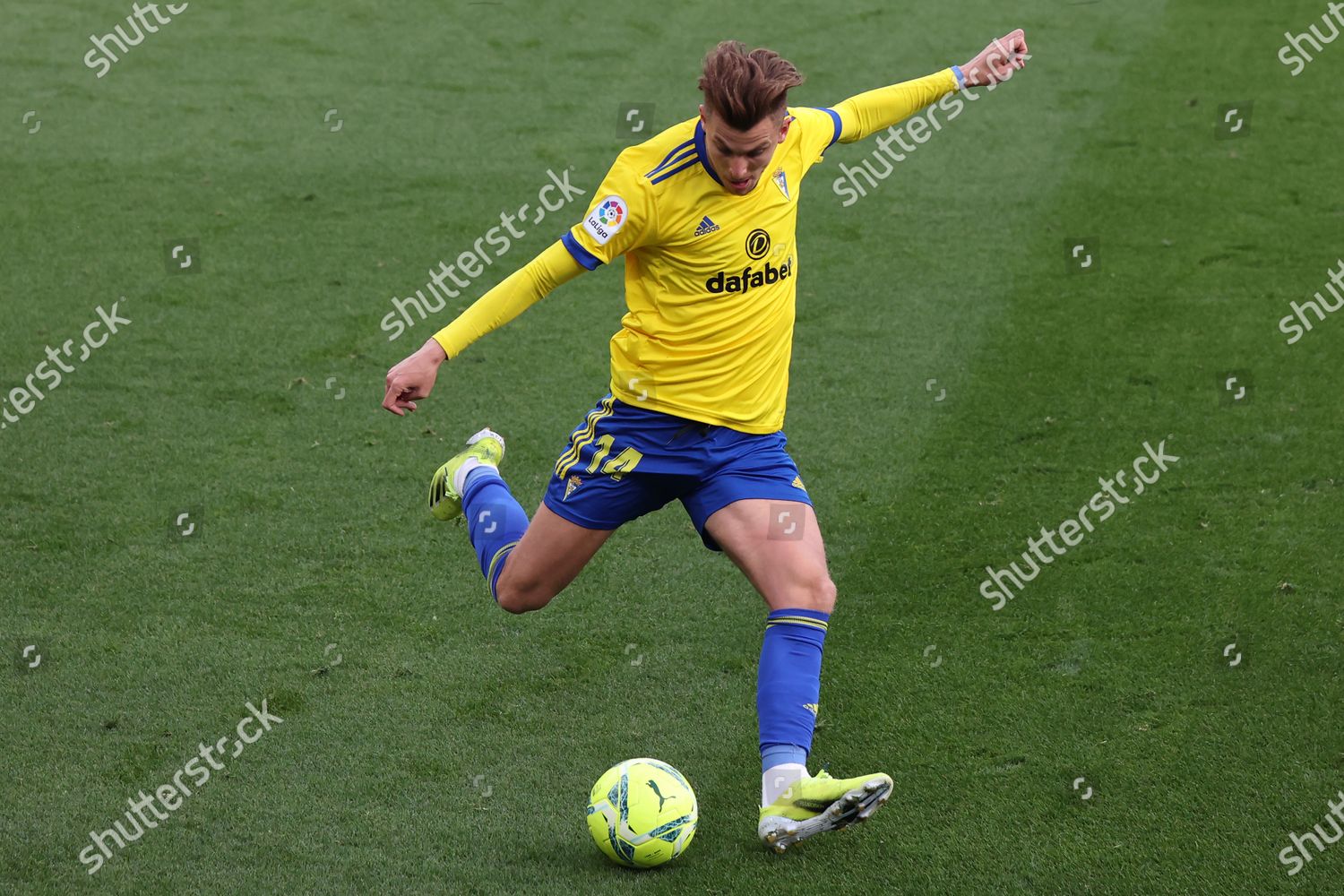 Ivan Alejo Cadiz Cf Action During Editorial Stock Photo - Stock Image ...