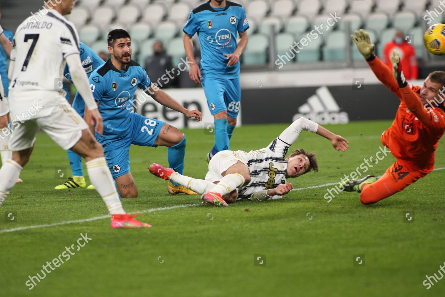 Federico Chiesa Juventus Fc Scores Goal Editorial Stock Photo - Stock ...