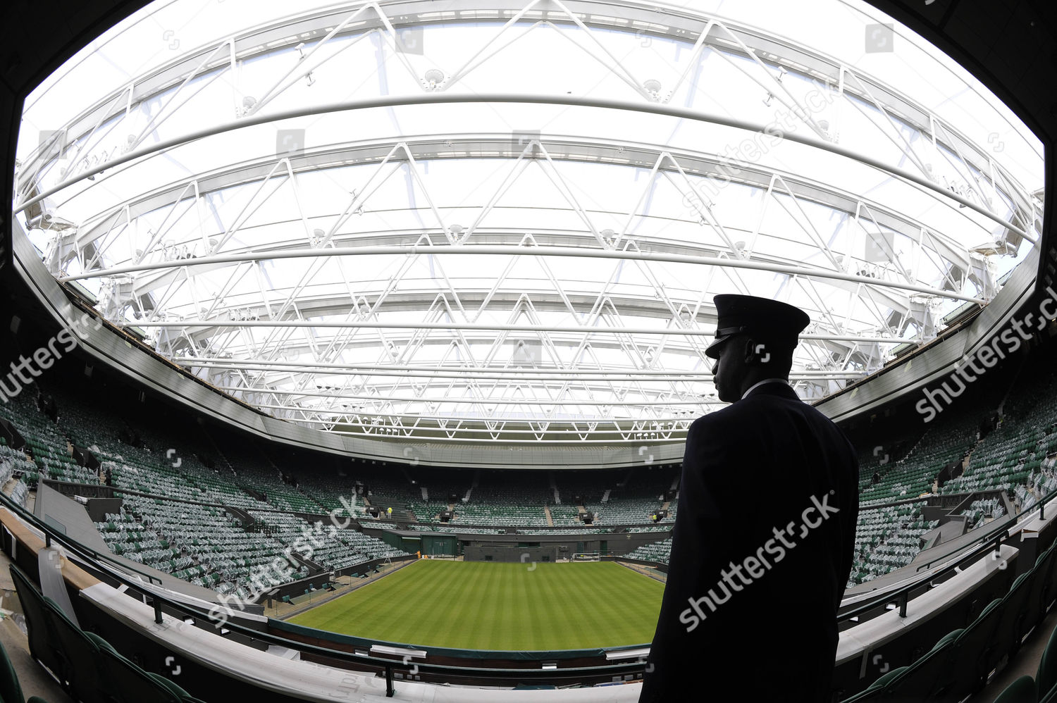 Wimbledons New Roof Over Centre Court Editorial Stock Photo - Stock ...