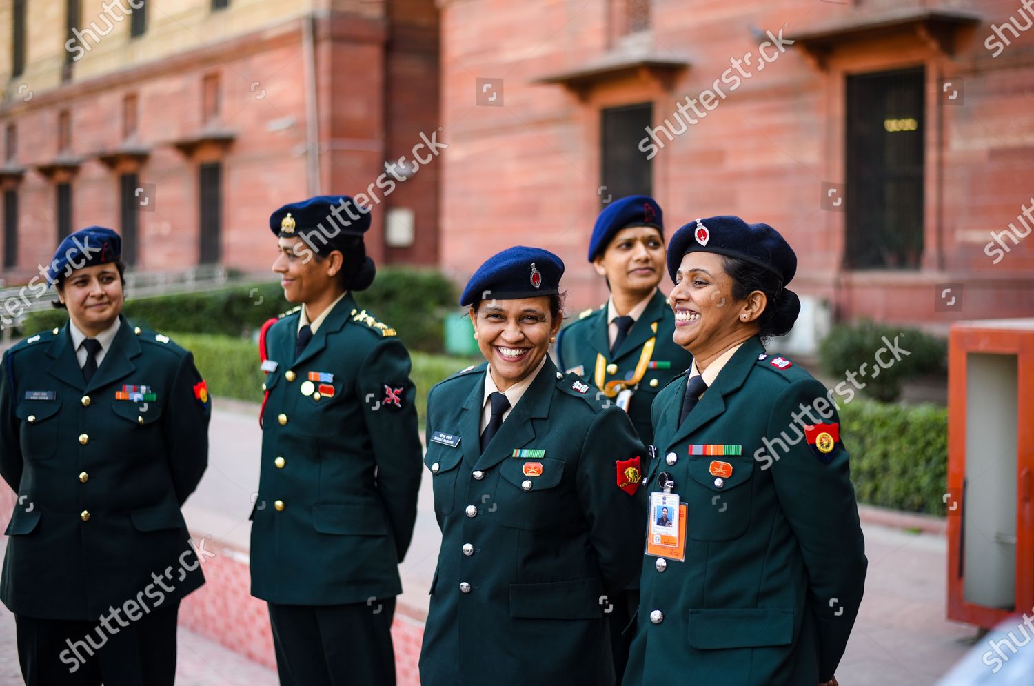Indian Women Army Officers On Eve Editorial Stock Photo - Stock Image ...