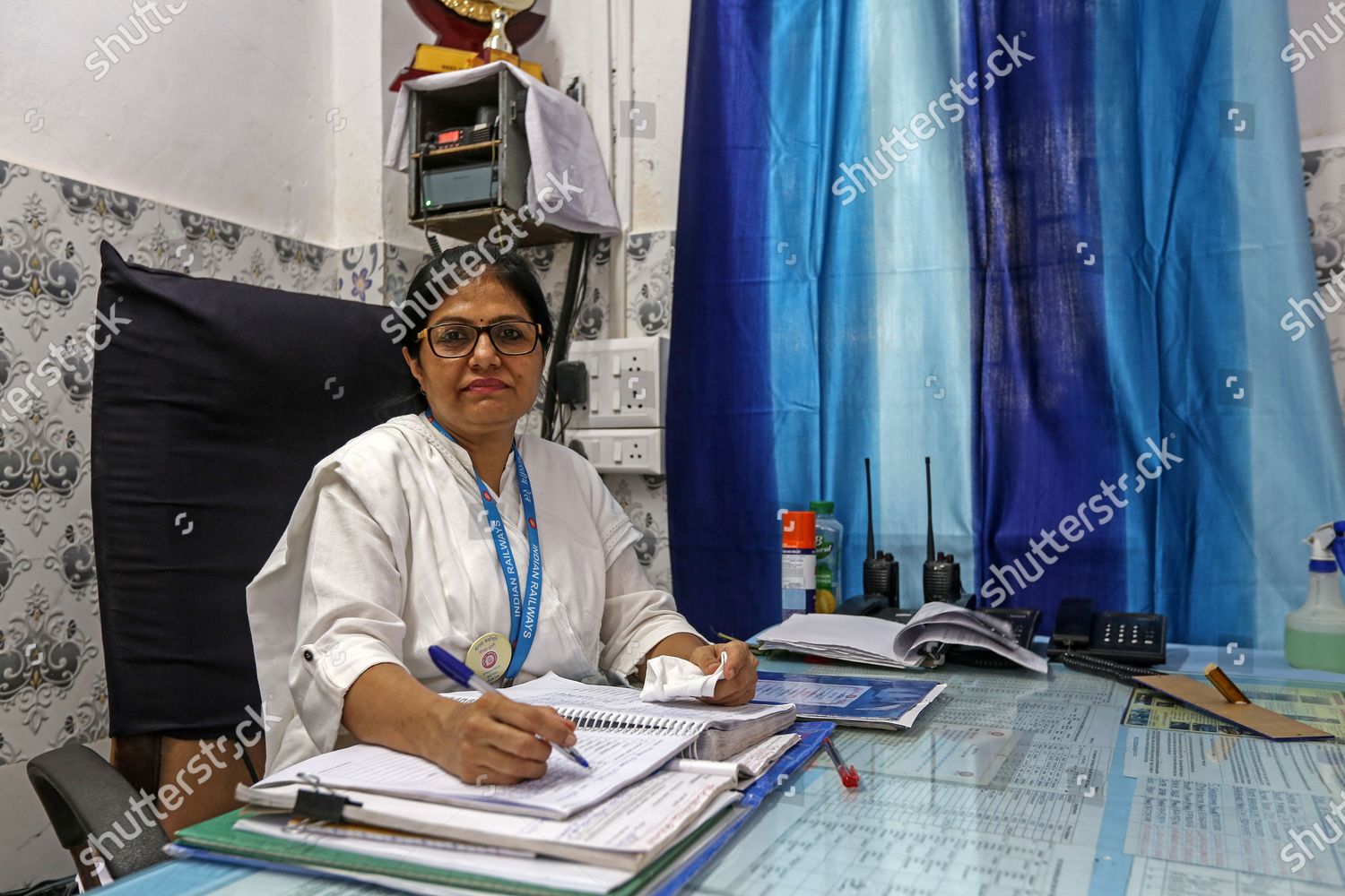 Sandhya Varma Station Superintendent Incharge Matunga Editorial Stock ...