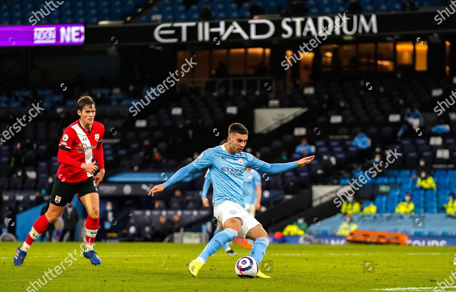 Ferran Torres Manchester City Shoots Just Editorial Stock Photo - Stock ...