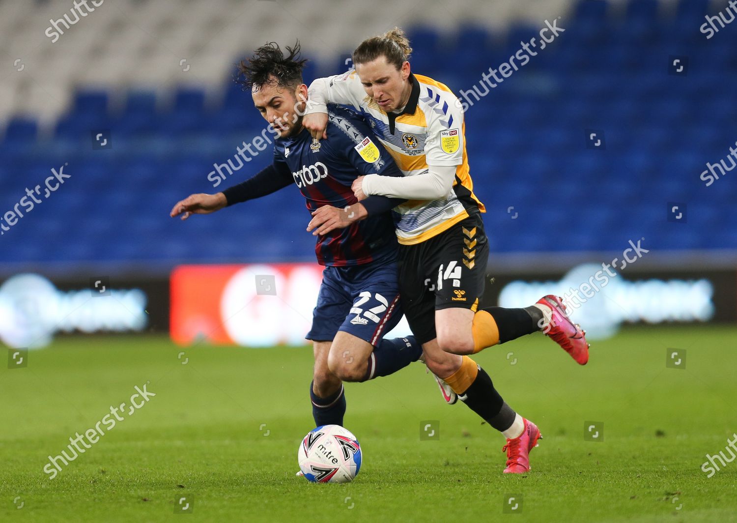 Aaron Lewis Newport County Takes On Editorial Stock Photo - Stock Image ...