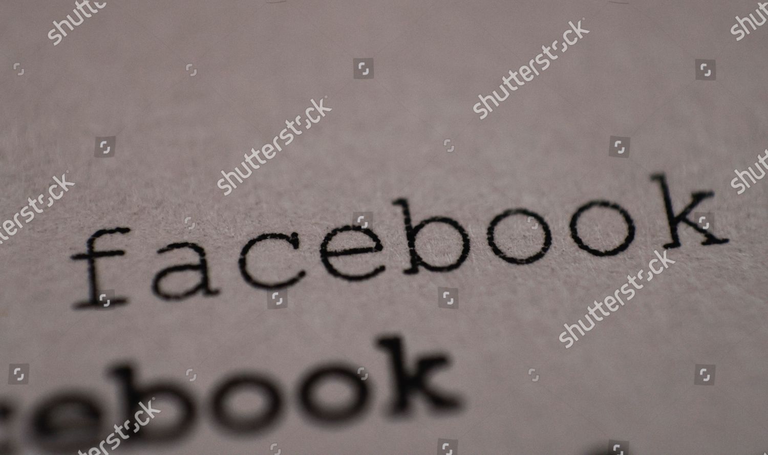 Facebook Logo Seen Printed On Print Editorial Stock Photo - Stock Image ...