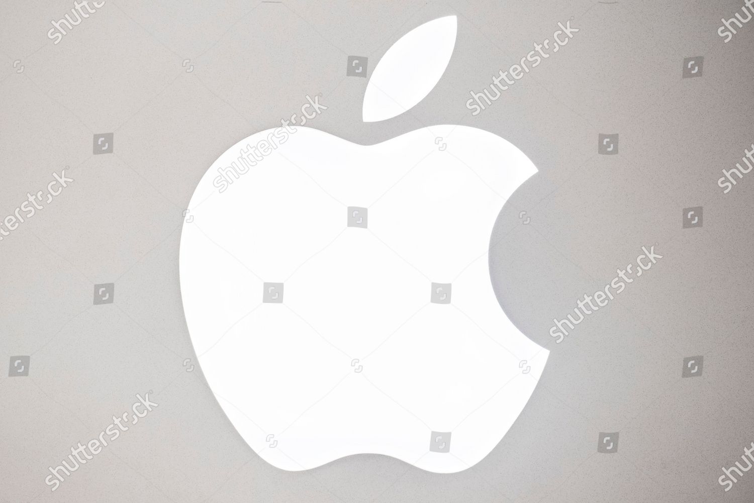 American Multinational Technology Company Apple Logo Editorial Stock ...