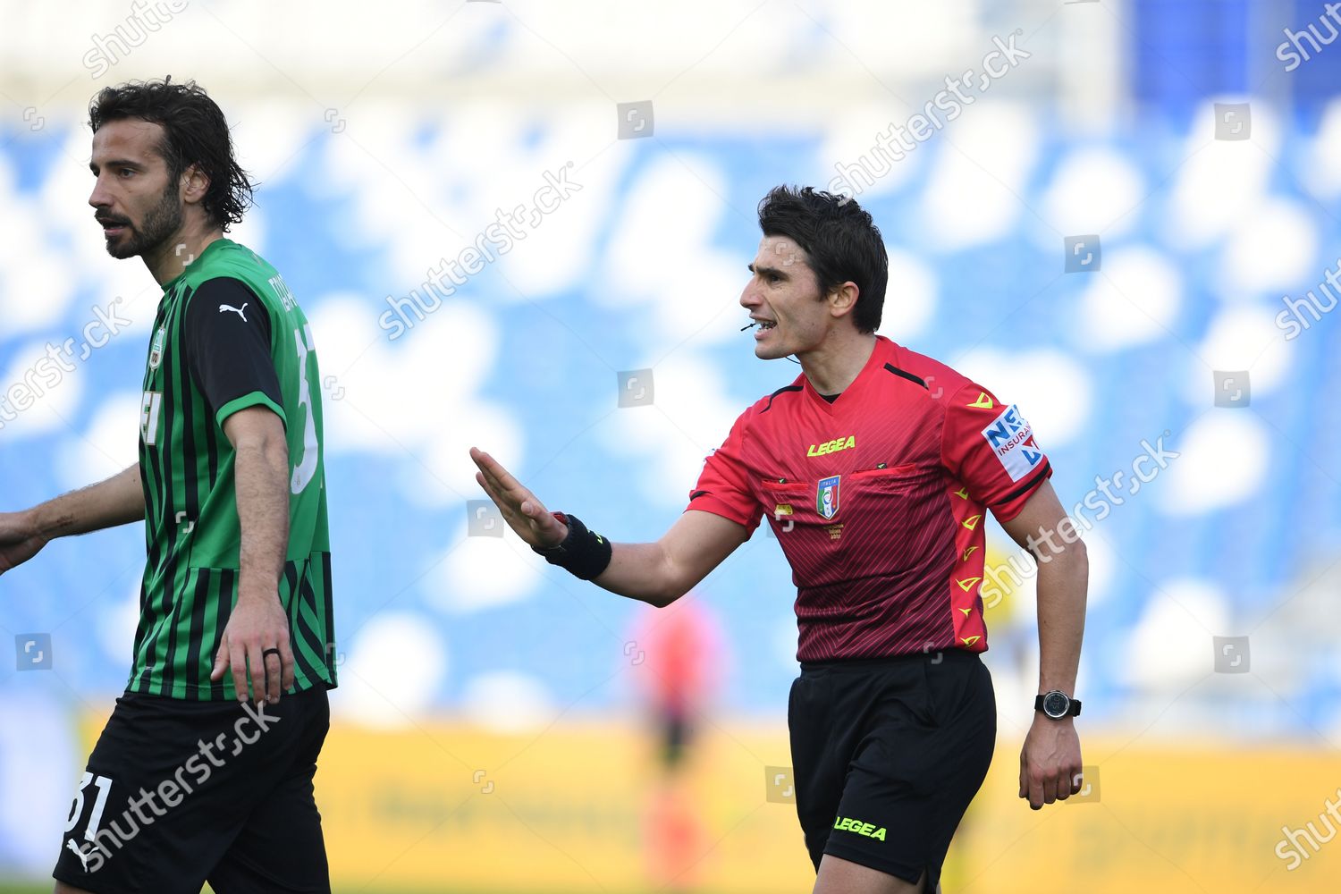 Alessandro Prontera Refereegian Marco Ferrari Sassuolo Editorial Stock ...