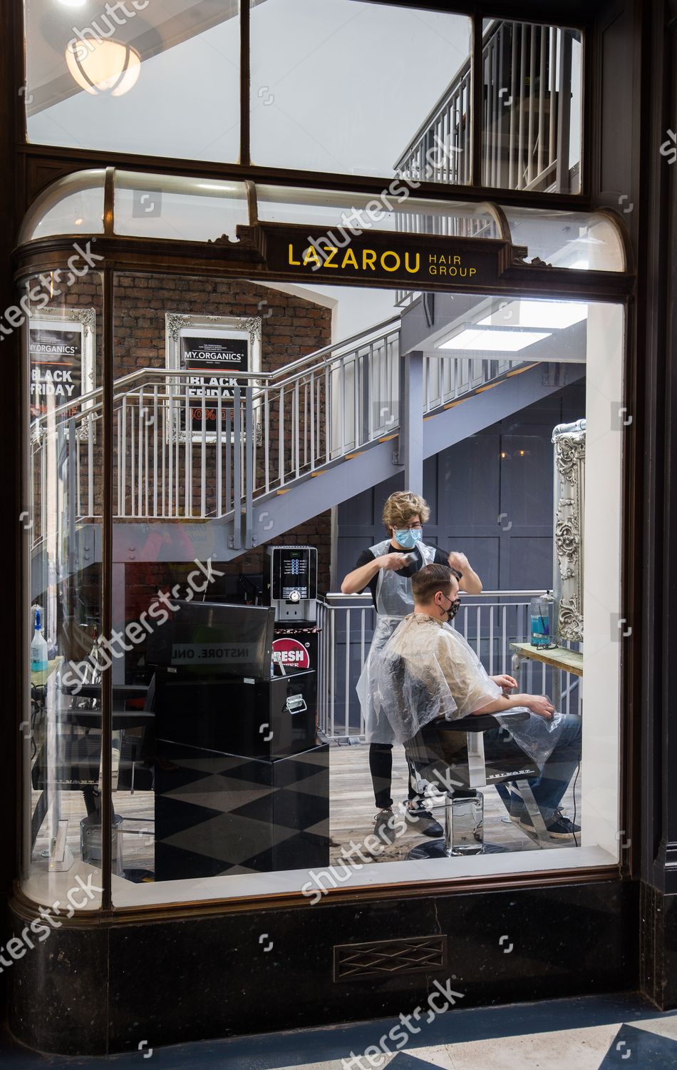 Customers Lazarou Cardiff City Centre Get Editorial Stock Photo - Stock ...