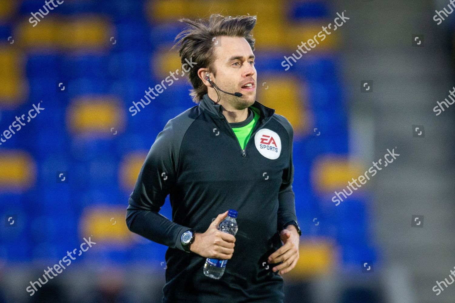 Assistant Referee Garry Maskell During Efl Editorial Stock Photo ...
