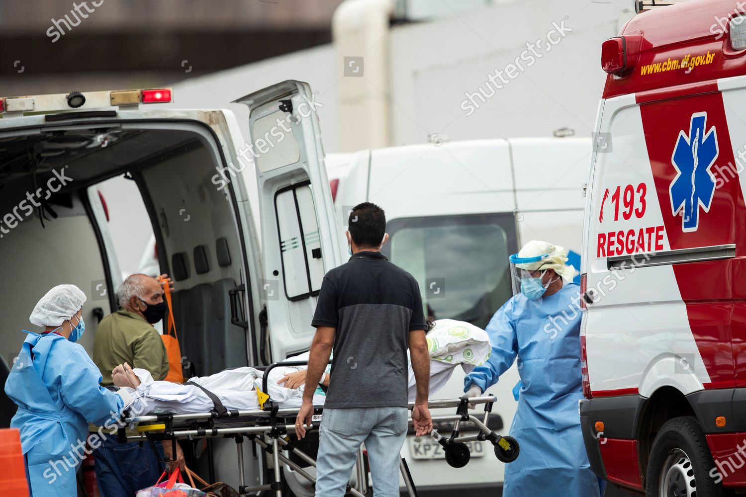 Medical Personnel Ambulance Transfer Patient Hospital Editorial Stock ...