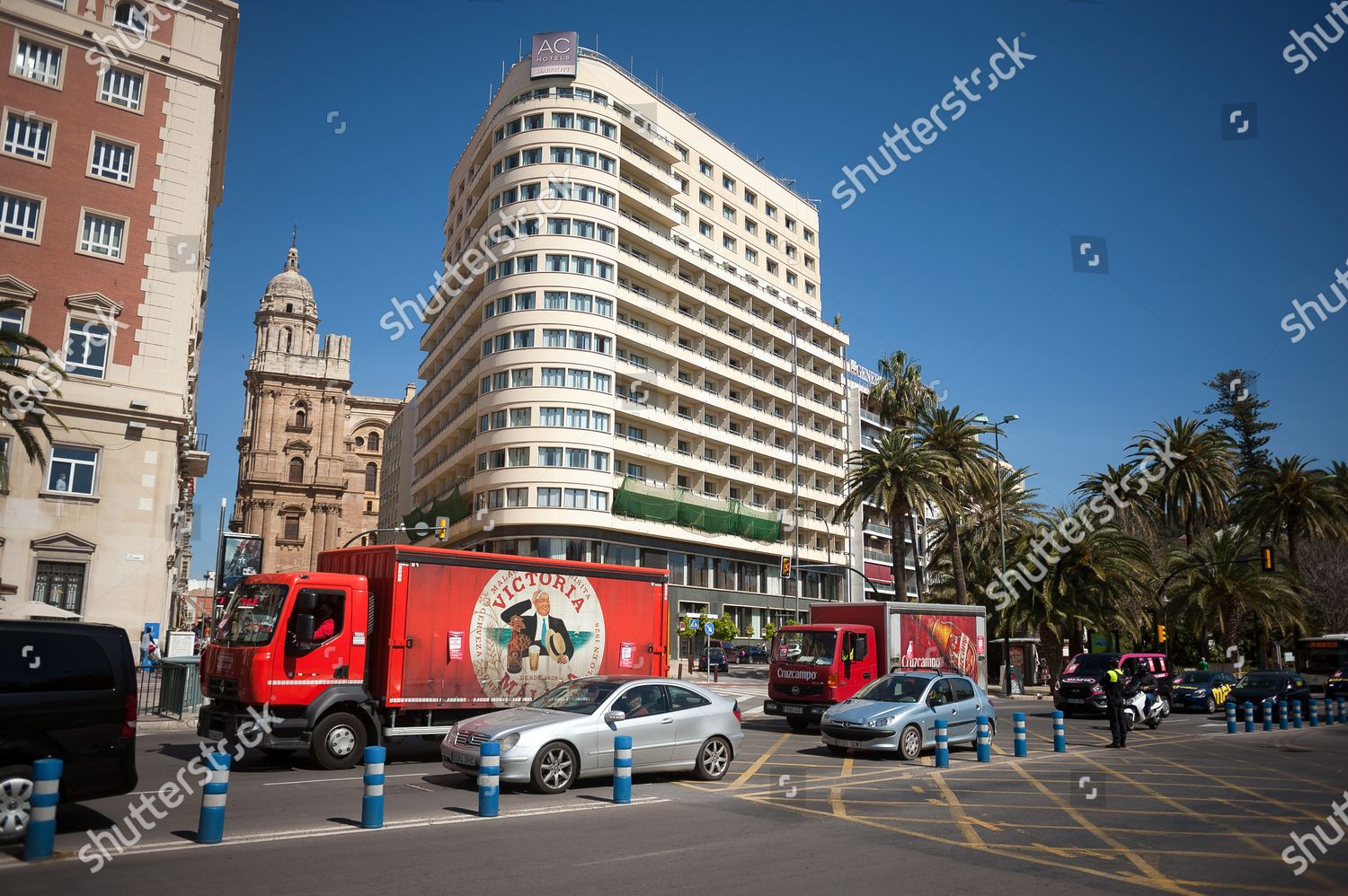 Cars Trucks Seen Queue During Demonstration Editorial Stock Photo ...