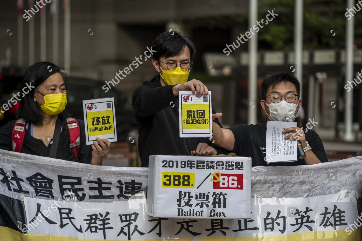 Prodemocracy Protesters Staged Protest Against Npcs Editorial Stock ...