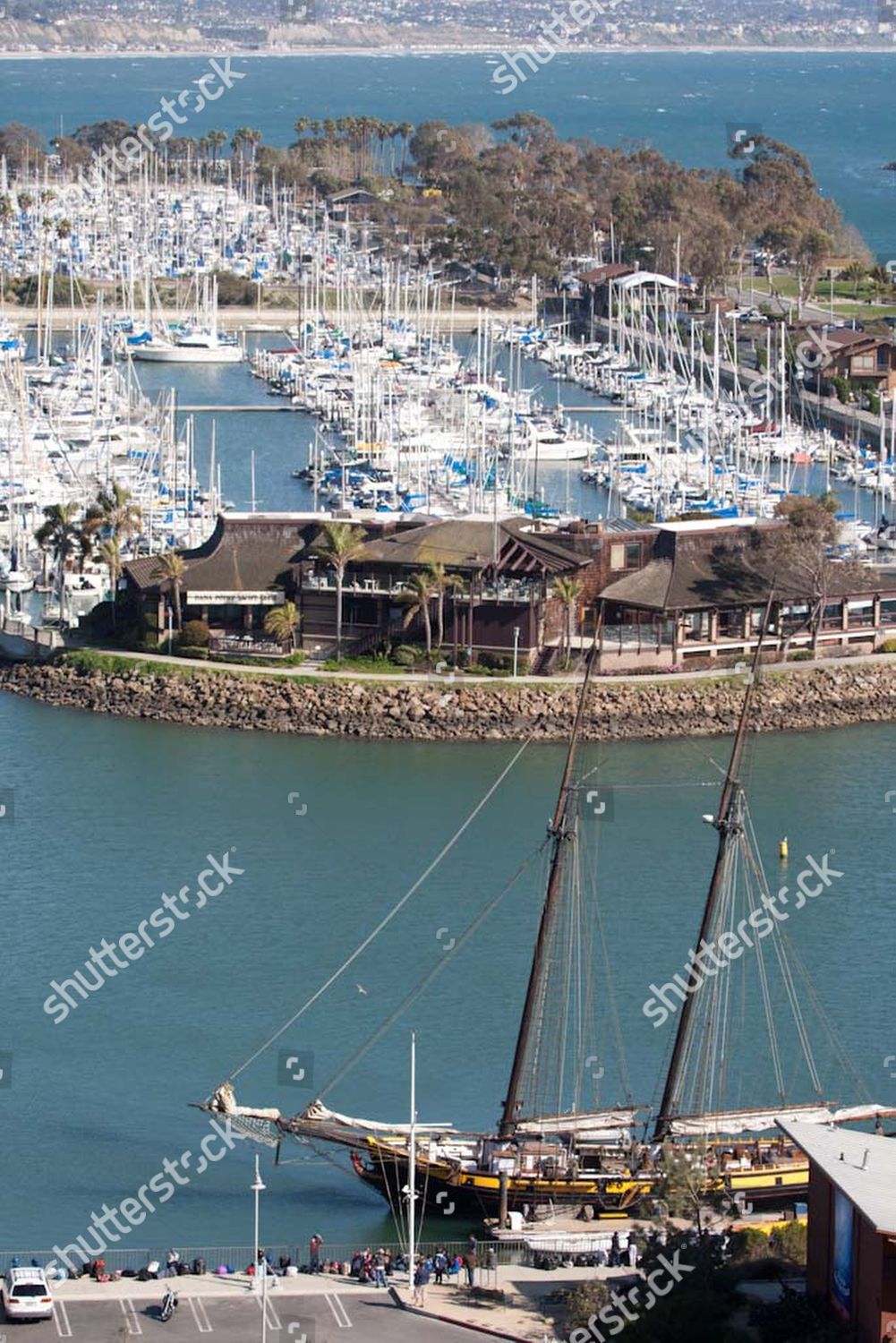 Dana Point Harbour Divided Into East Editorial Stock Photo - Stock ...
