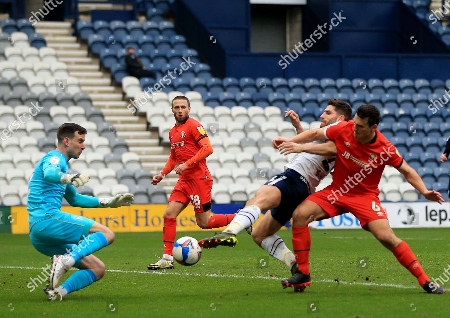 Luton Town Goalkeeper Simon Sluga Saves Editorial Stock Photo - Stock ...