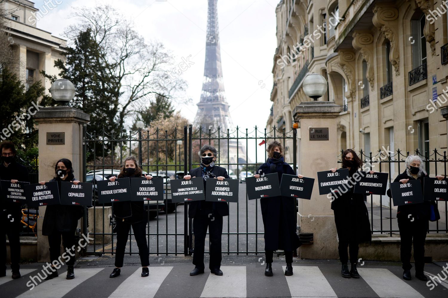 Reporters Without Borders Rsf Activists Gather Editorial Stock Photo ...