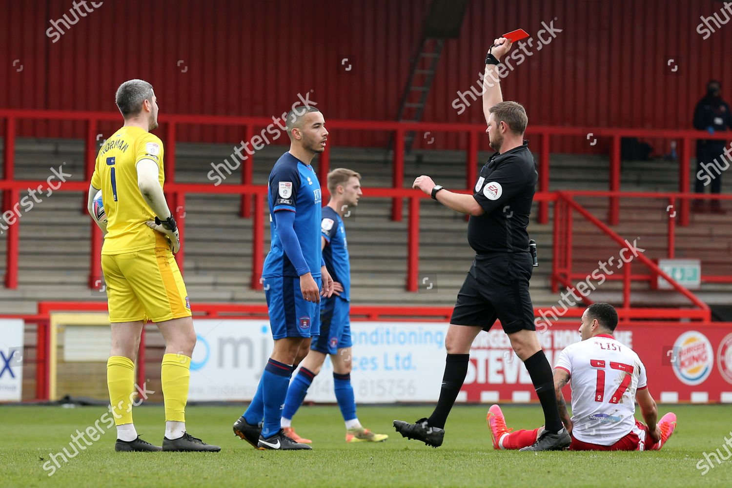 Rod Mcdonald Carlisle United Shown Red Editorial Stock Photo - Stock ...