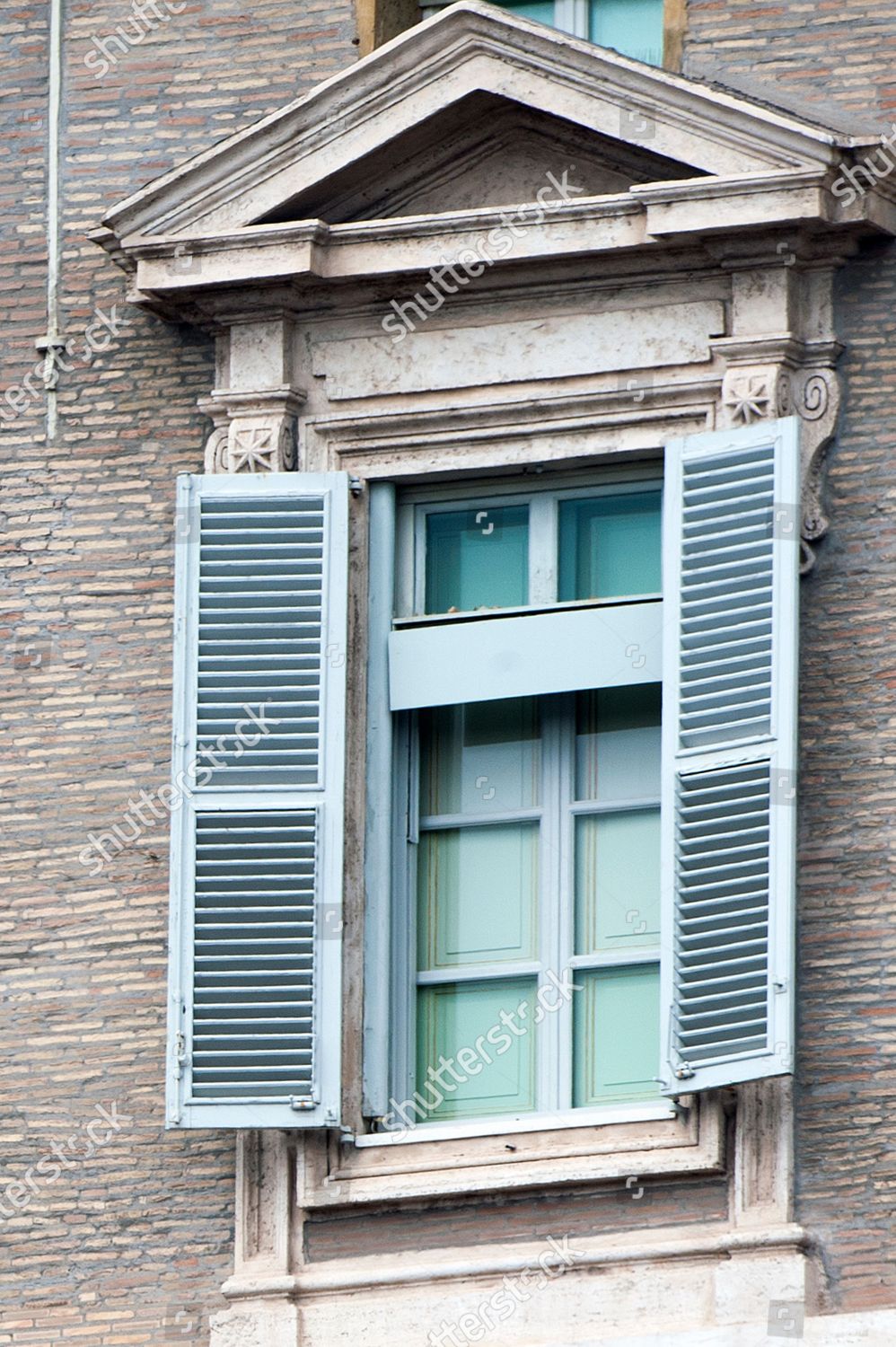 Window Apostolic Palace Which Pope Usually Editorial Stock Photo ...