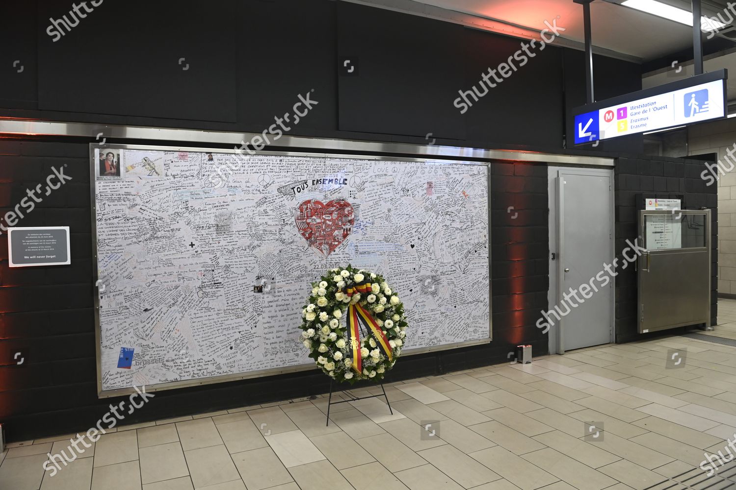 Maelbeek Metro Station During Events Held Editorial Stock Photo - Stock ...