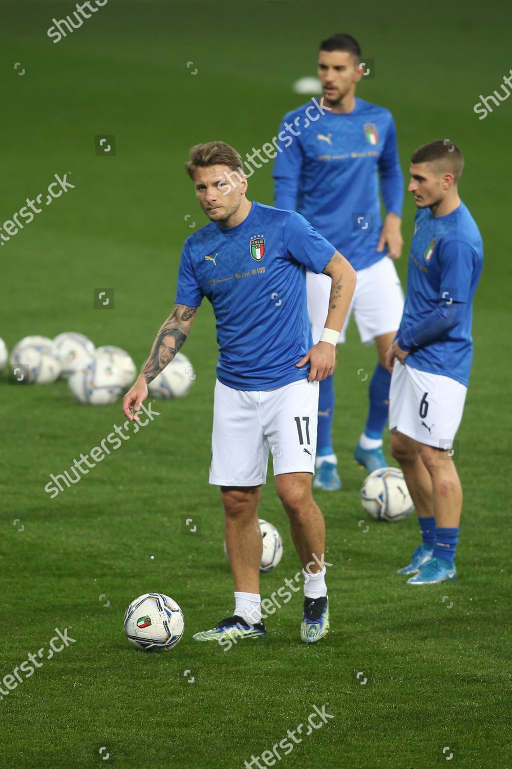 Italy Warm Before Match Qualifiers Fifa Editorial Stock Photo - Stock ...