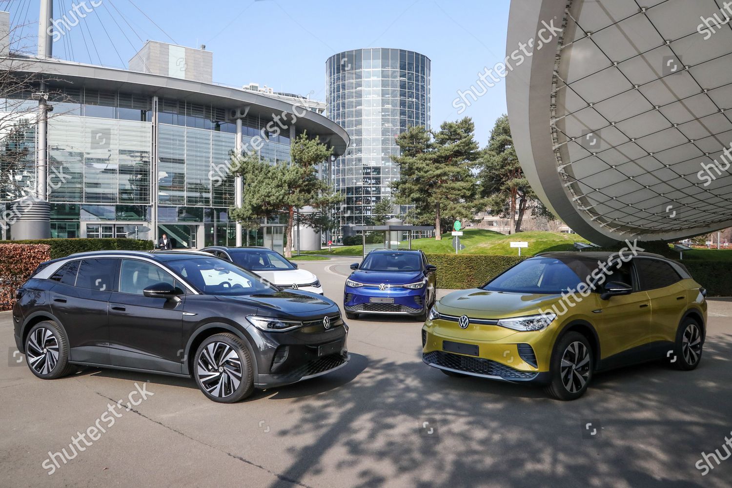 Volkswagen Id4 Electric Cars On Display Editorial Stock Photo - Stock ...