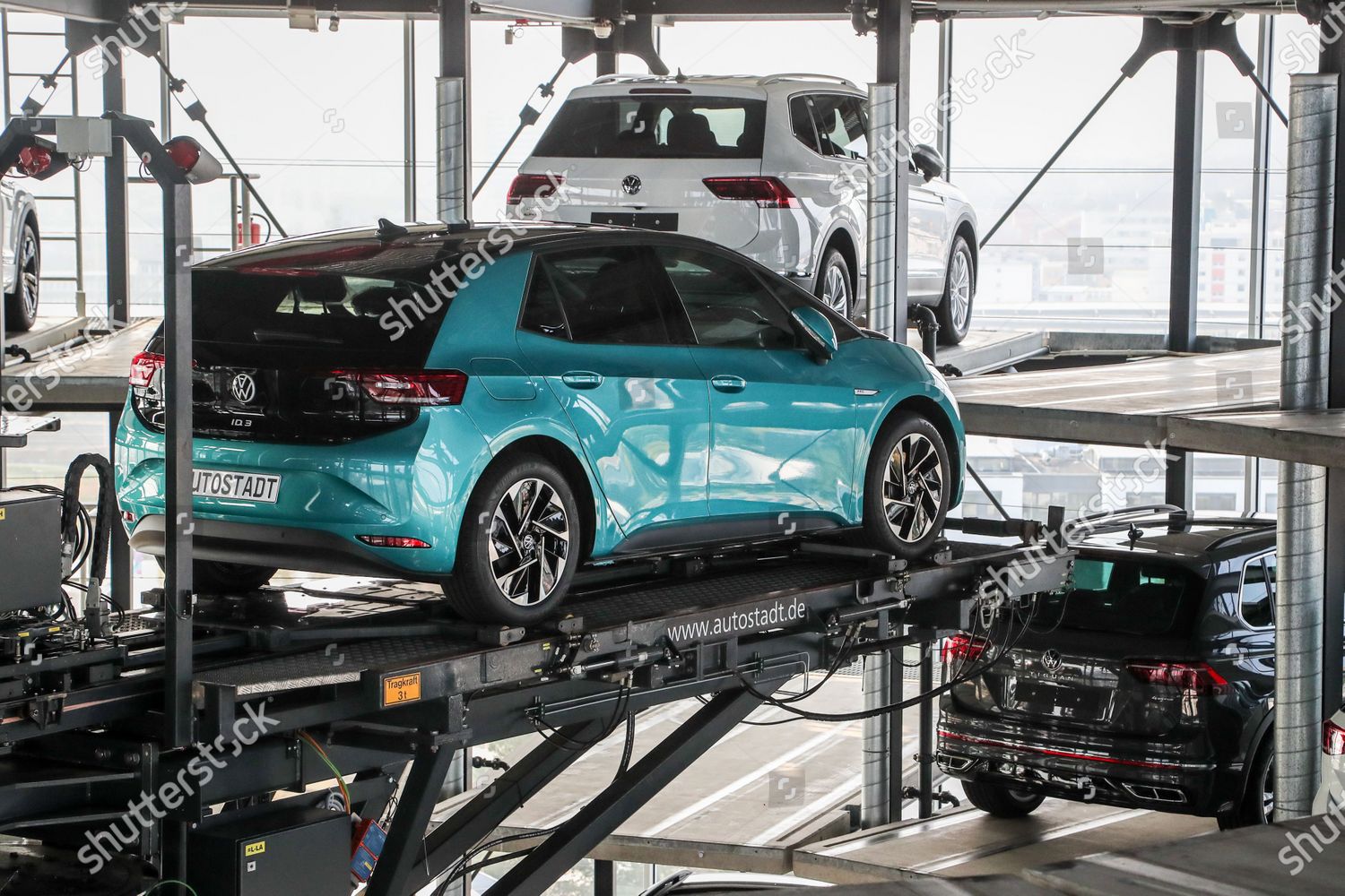 Volkswagen Id3 Electric Car Sits Inside Editorial Stock Photo - Stock ...