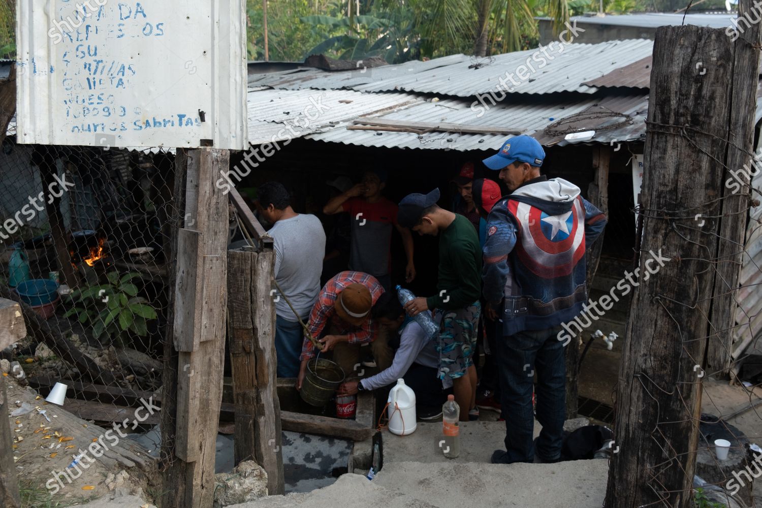 Migrants Who Arrived Caravan Honduras Guatemala Editorial Stock Photo ...
