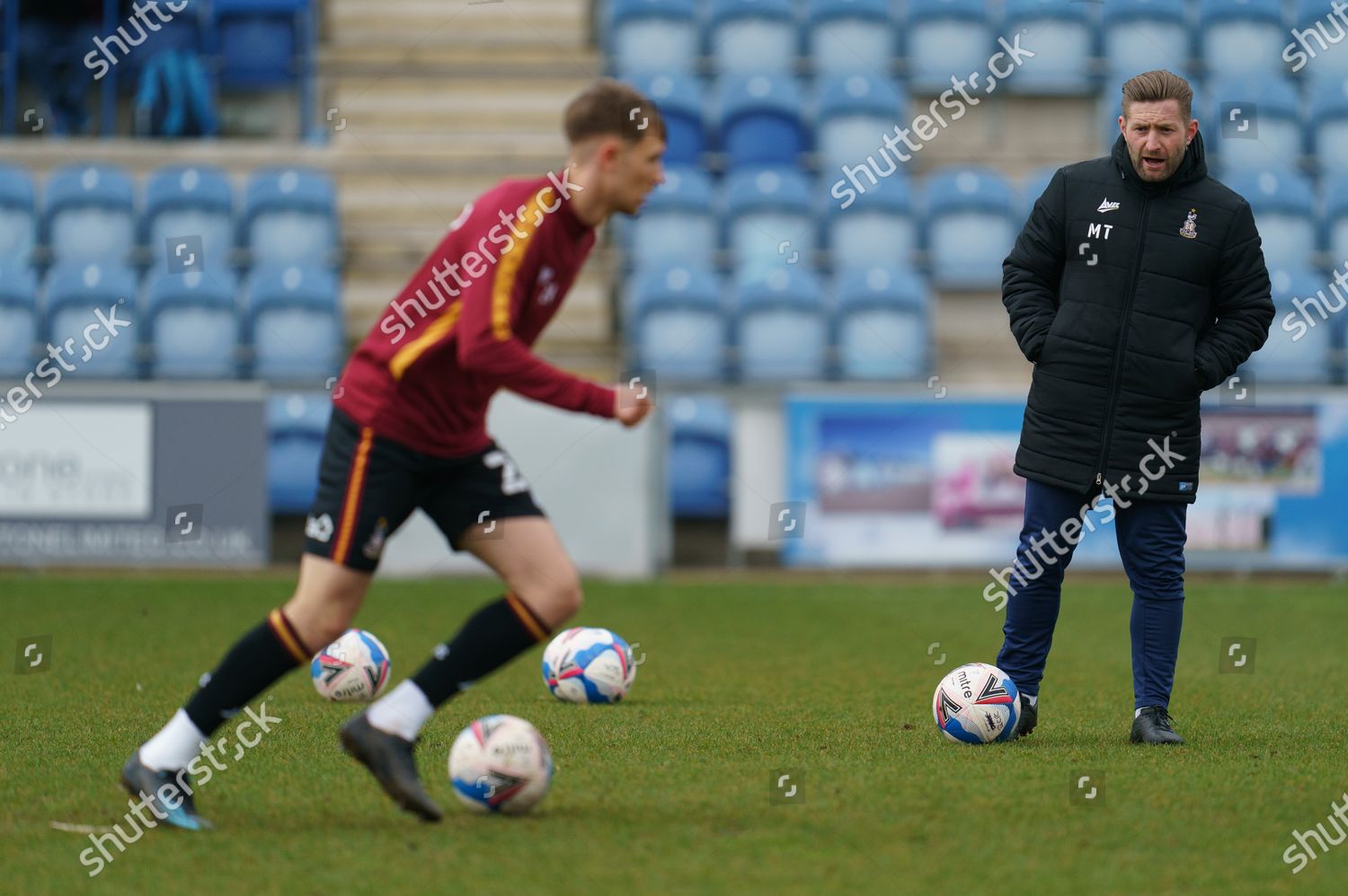 Bradford City Manager Mark Trueman Watches Editorial Stock Photo ...