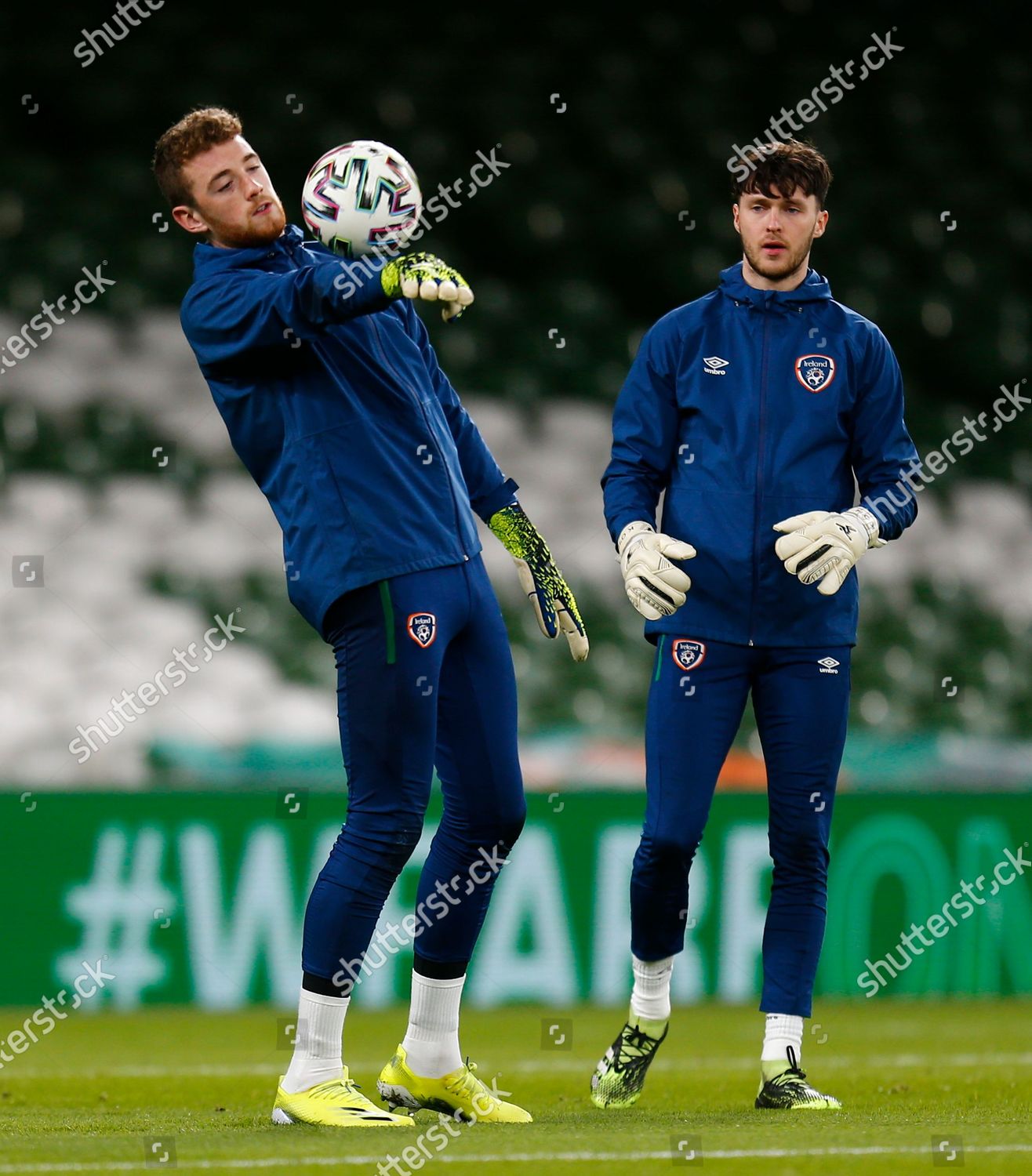 Republic Ireland Goalkeepers Mark Travers Kieran Editorial Stock Photo ...
