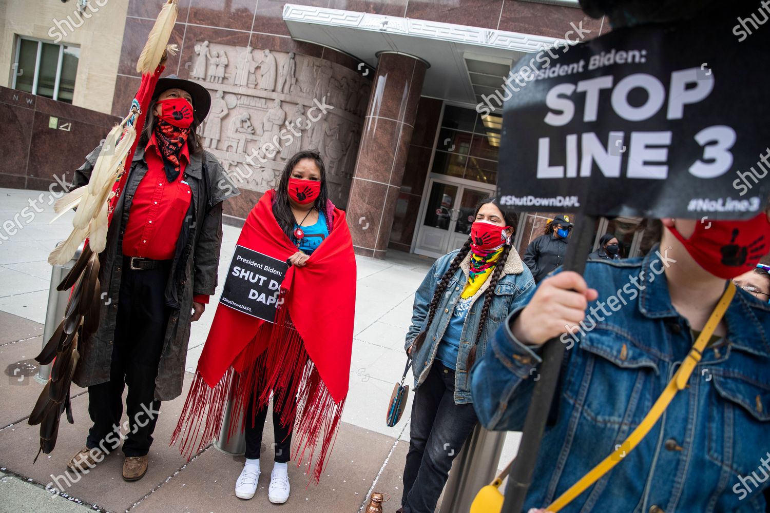 Indigenous Youth Activists Organizers Rally Army Editorial Stock Photo ...
