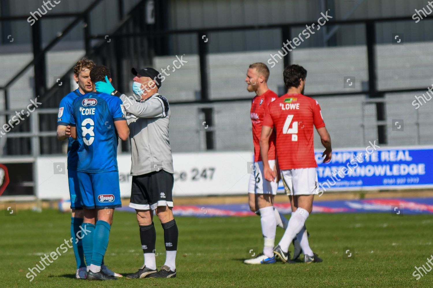 Giles Coke 8 Grimsby Town Receives Editorial Stock Photo - Stock Image ...