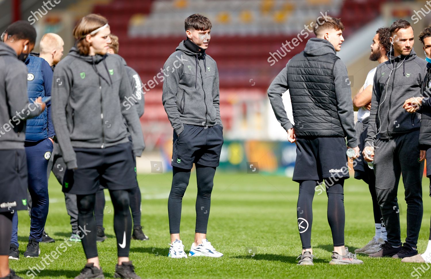 Forest Green Rovers Players Arriving During Editorial Stock Photo ...