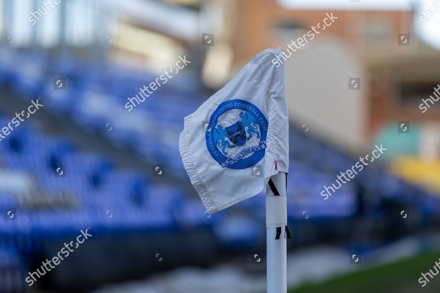 Peterborough Corner Flag Stiff Breeze Before Editorial Stock Photo ...