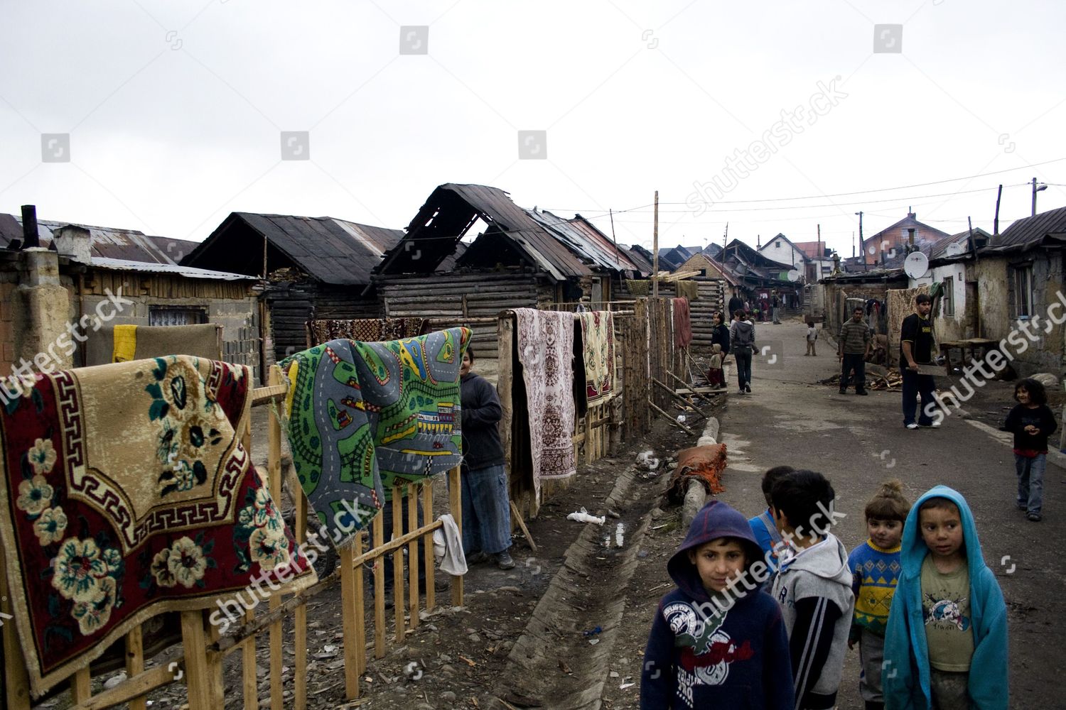 Roma Community Village Rakusy Slovakia Editorial Stock Photo - Stock ...