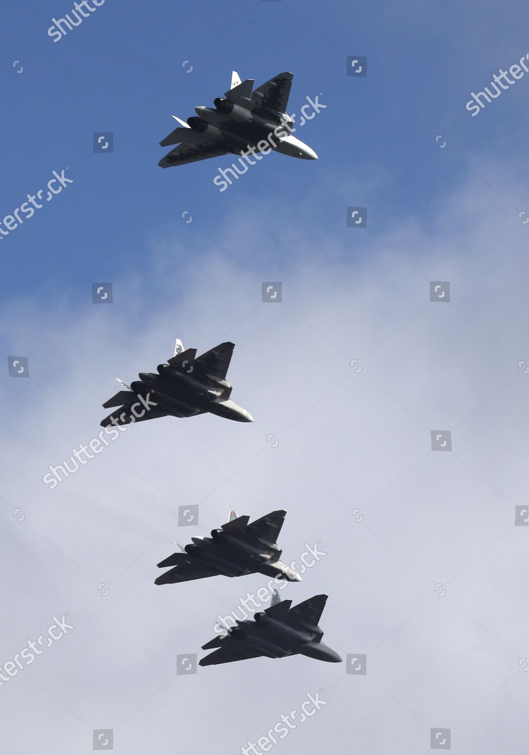 Russian Air Force Sukhoi Su57 Fifthgeneration Editorial Stock Photo ...