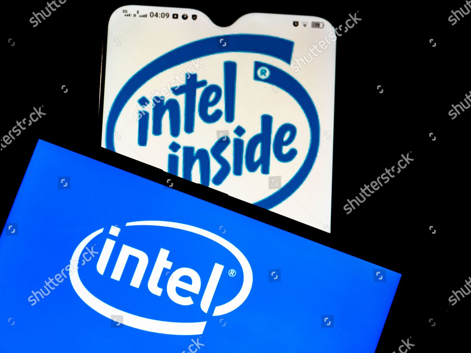 This Photo Illustration Intel Corporation Logo Editorial Stock Photo ...