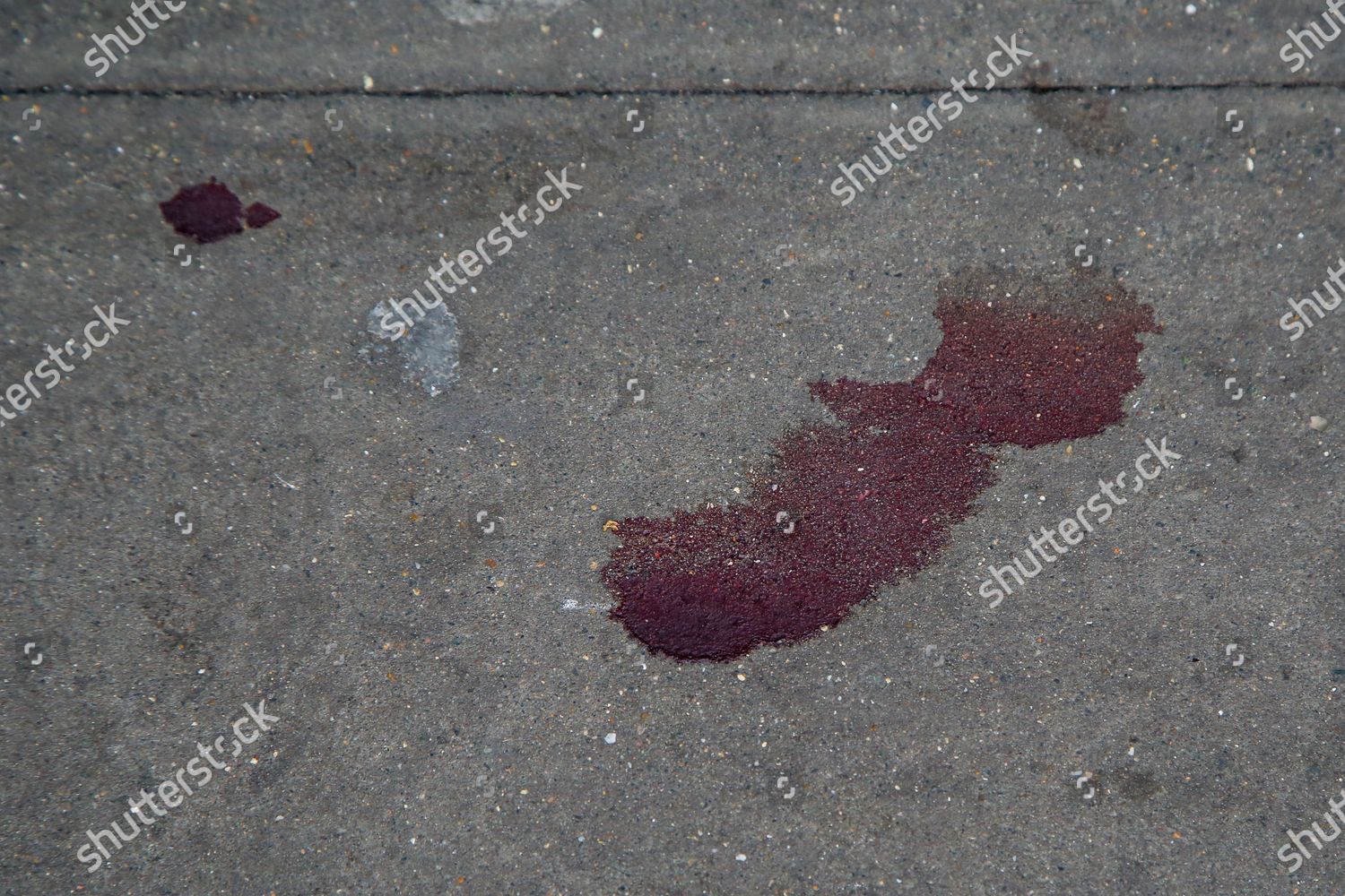 Blood Stains On Pavement Outside Daves Editorial Stock Photo - Stock ...