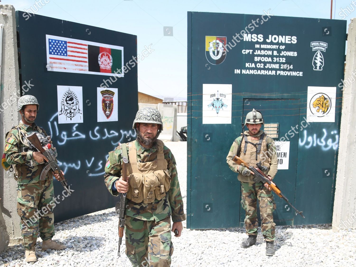 Afghan Army Soldiers Secure Military Base Editorial Stock Photo - Stock ...