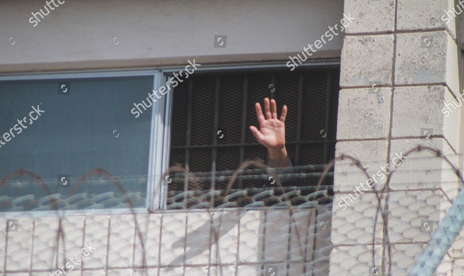 Inmate Gestures Window Inside Cereso Prison Editorial Stock Photo ...