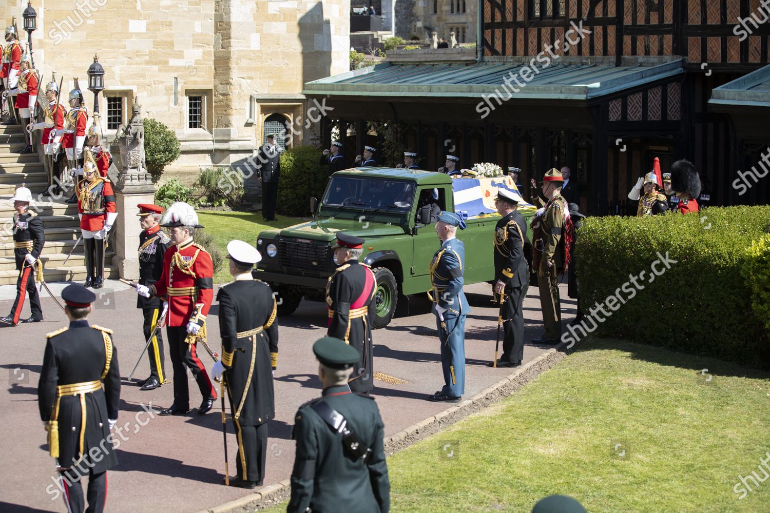 Funeral Duke Edinburgh the Procession Arrives Editorial Stock Photo ...