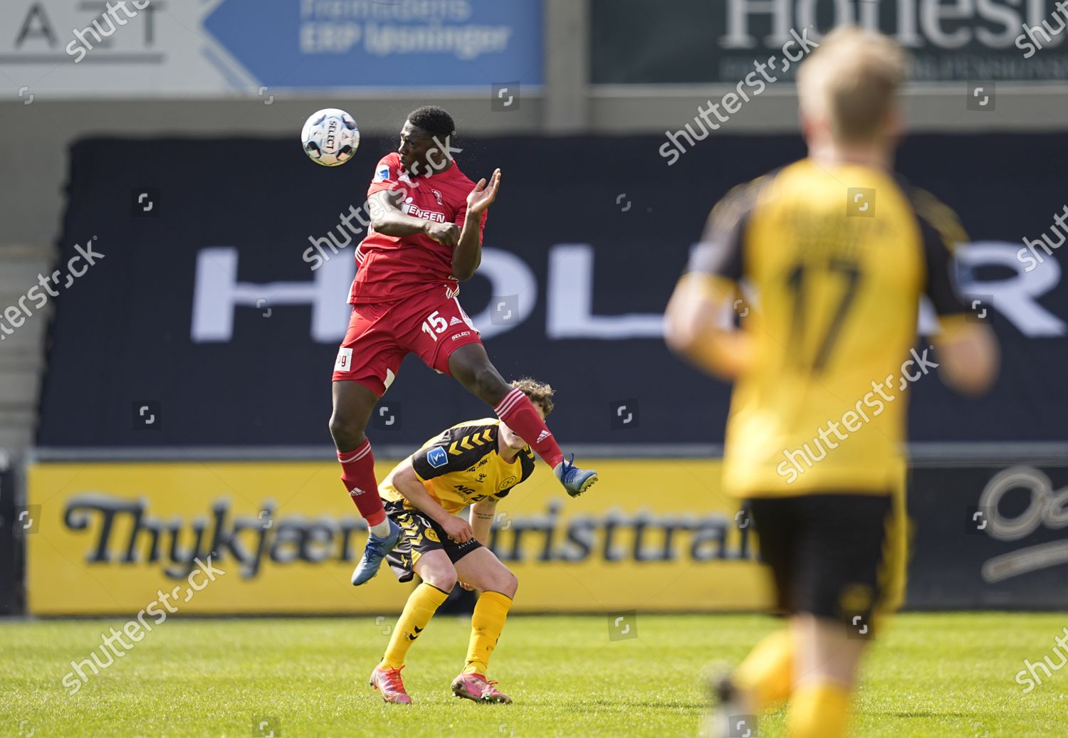 Lyngbys Justin Shaibu During Danish Superliga Editorial Stock Photo ...