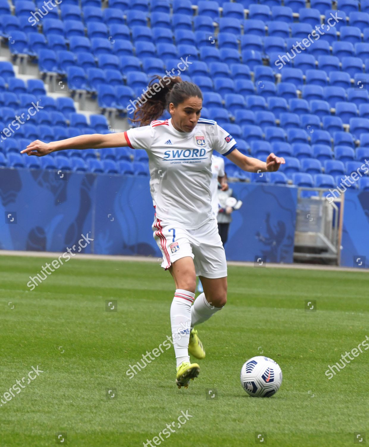Amel Majri Ol During Uefa Womens Editorial Stock Photo - Stock Image ...
