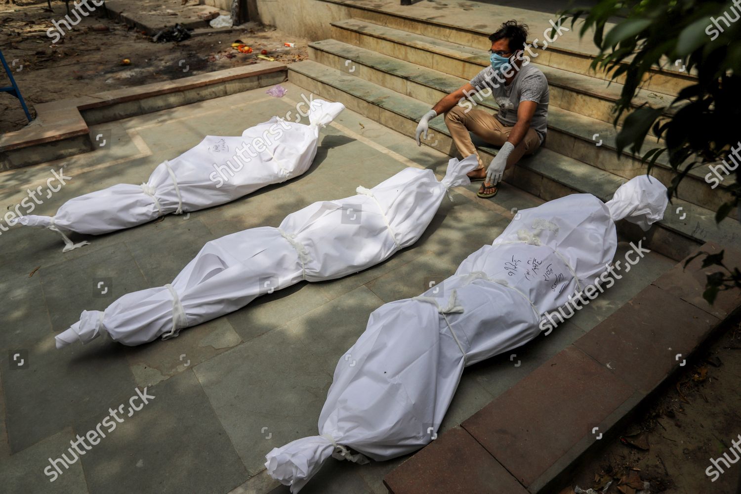 Editors Note Image Depicts Death Bodies Editorial Stock Photo - Stock ...