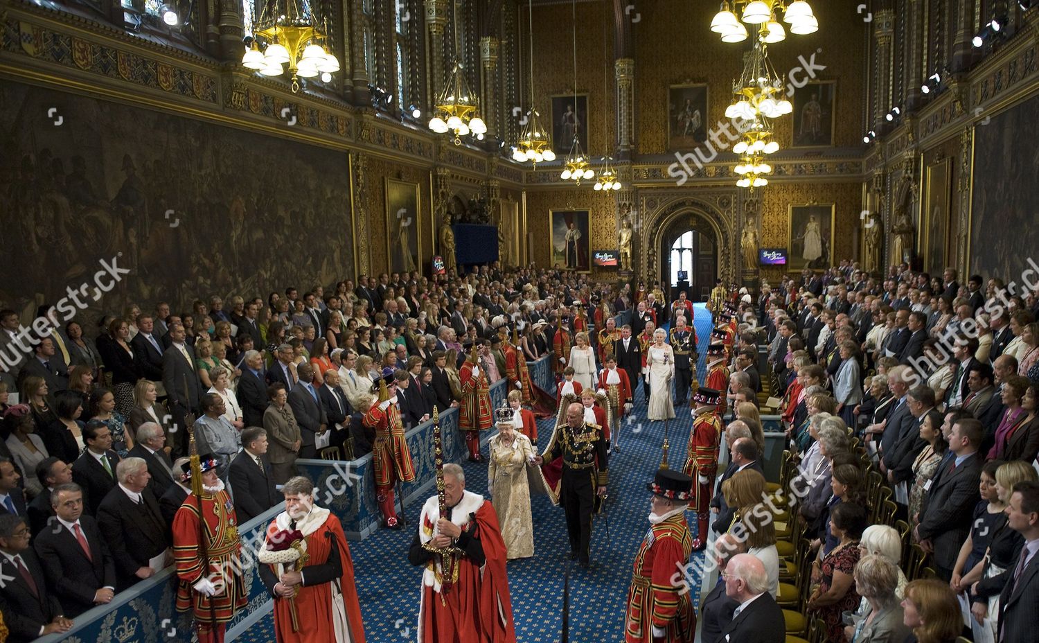 QUEEN ELIZABETH II PROCESSES THROUGH ROYAL Editorial Stock Photo ...