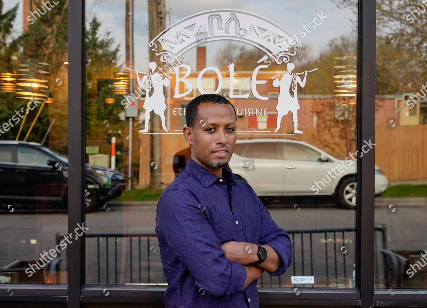 Solomon Hailie Owner Bole Ethiopian Restaurant Editorial Stock Photo ...