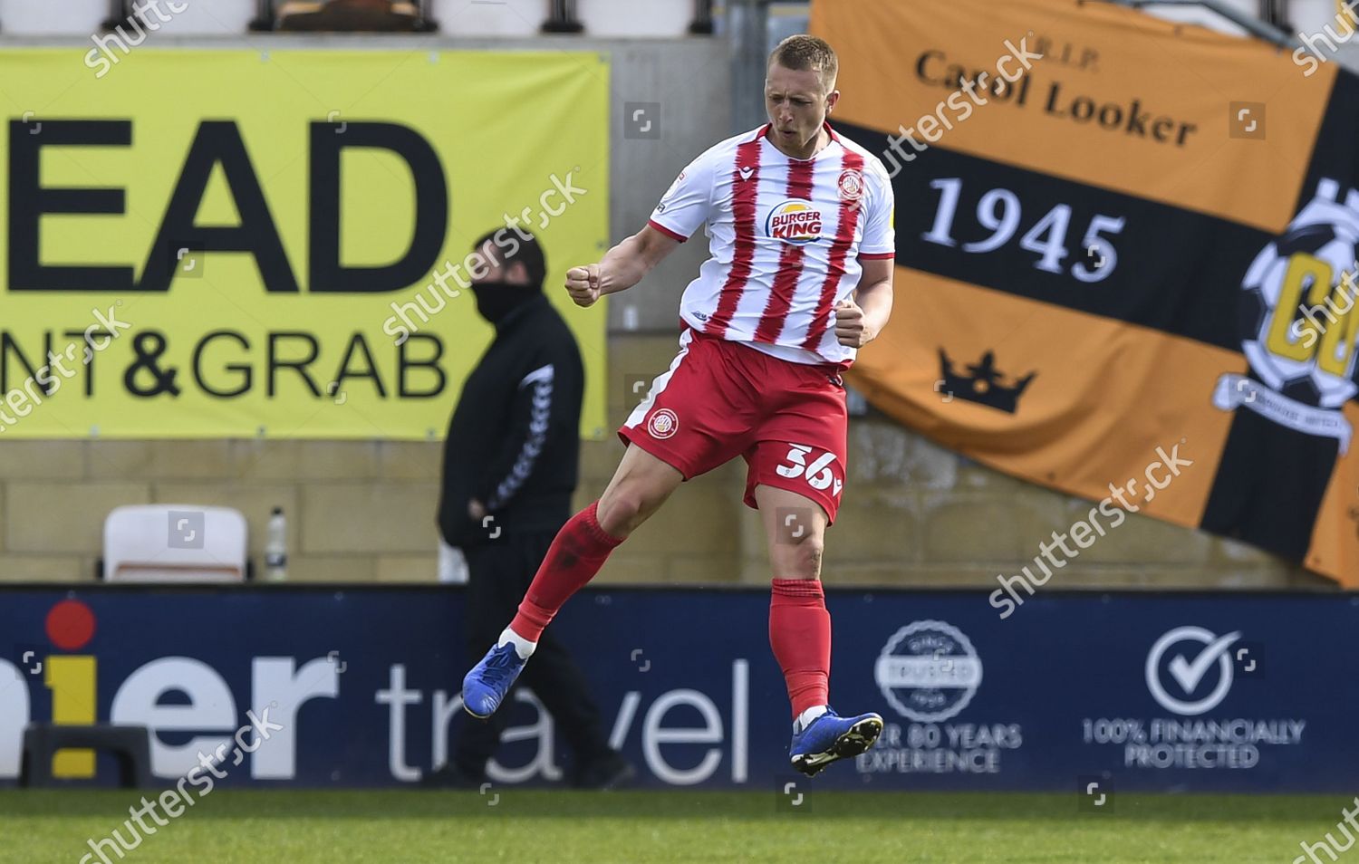 Luke Norris Stevenage Celebrates After Scoring Editorial Stock Photo ...