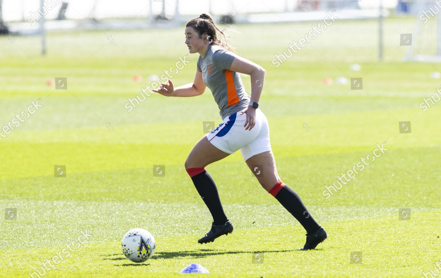 Rangers Womens Defender Carly Girasoli Warms Editorial Stock Photo ...