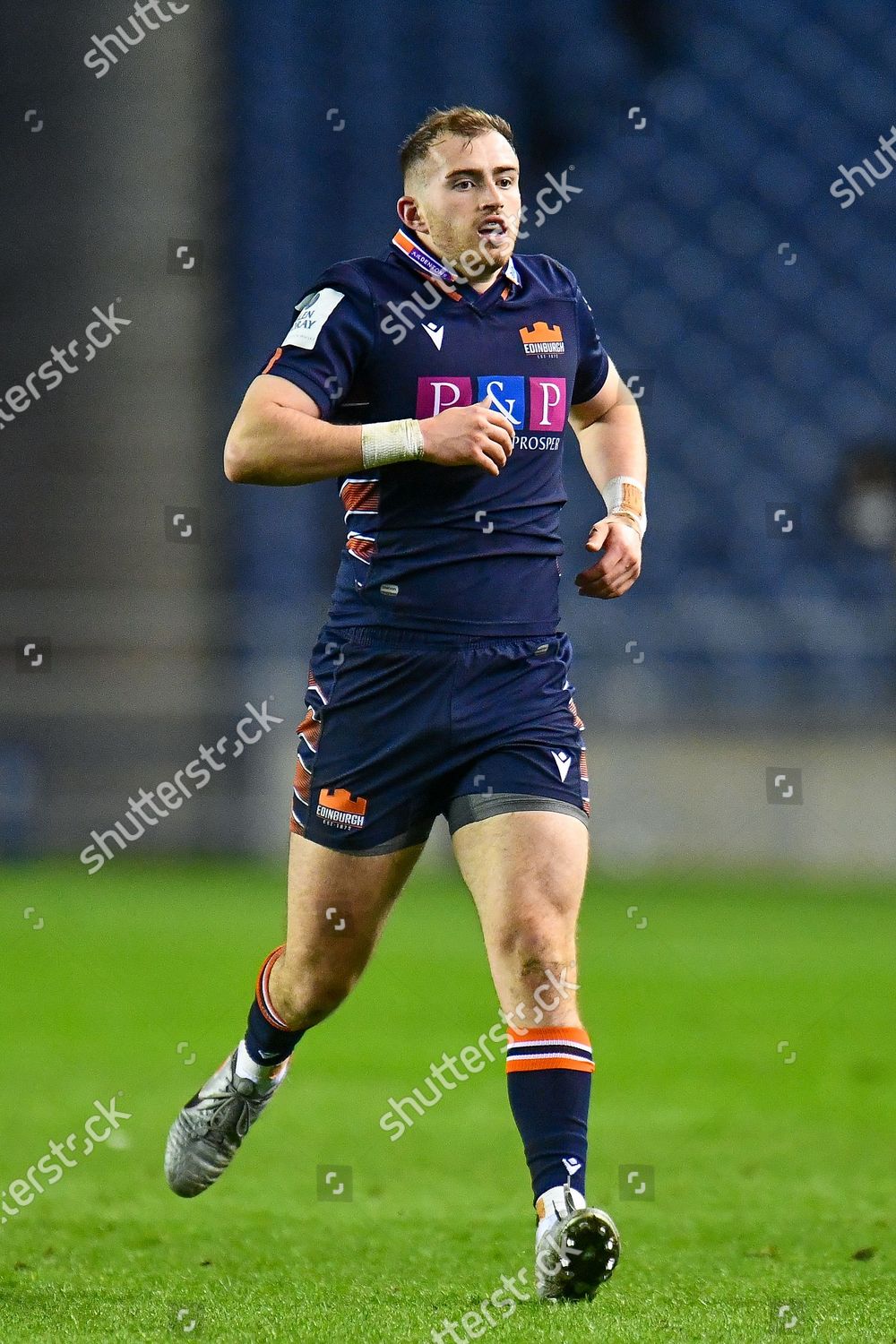 Nathan Chamberlain 10 Edinburgh Rugby During Editorial Stock Photo ...