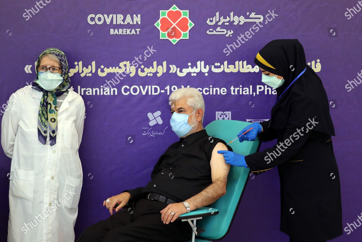 Iranian Health Worker Administers Dose Locallymade Editorial Stock ...