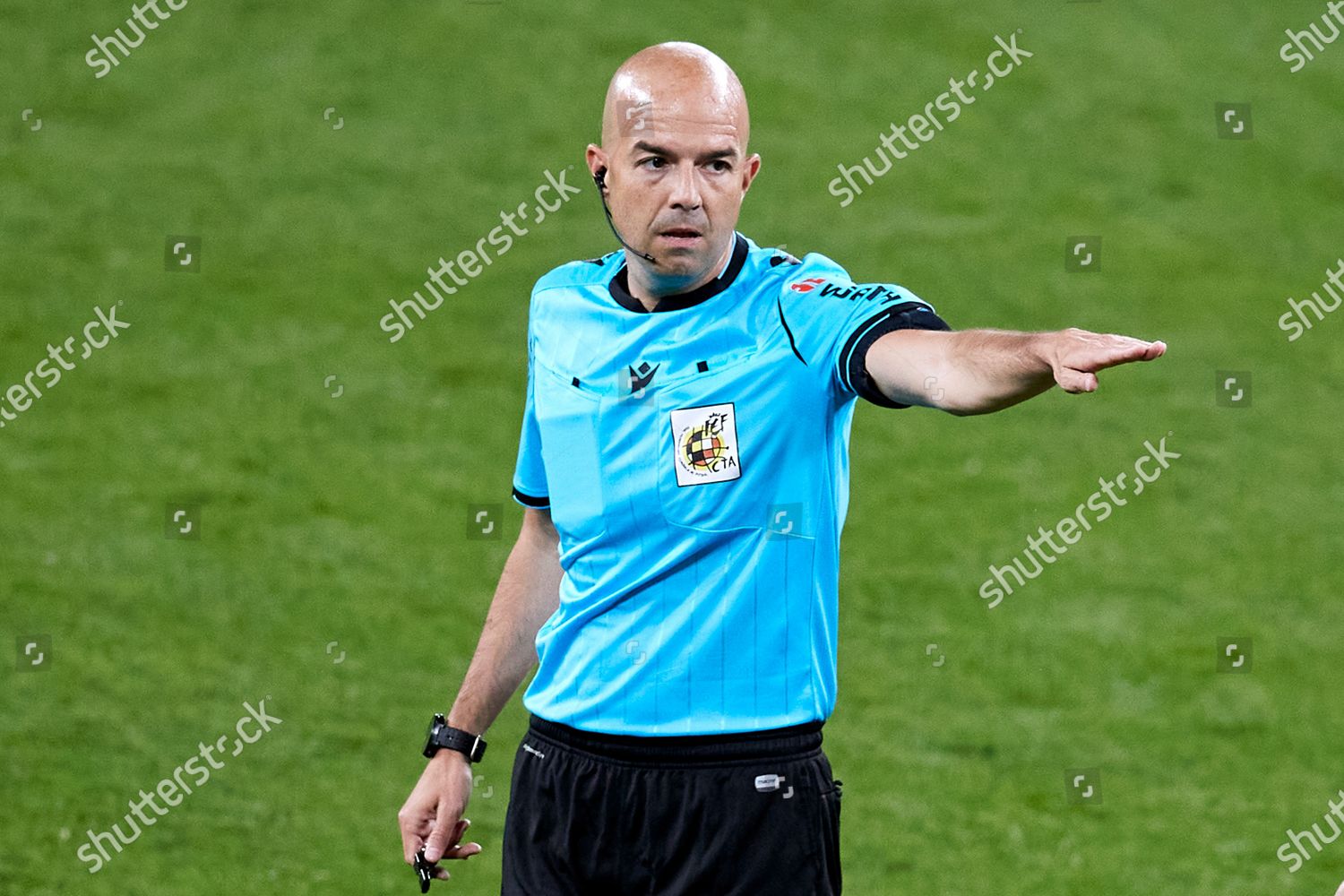 Referee Pablo Gonzalez Fuertes Action During Editorial Stock Photo ...