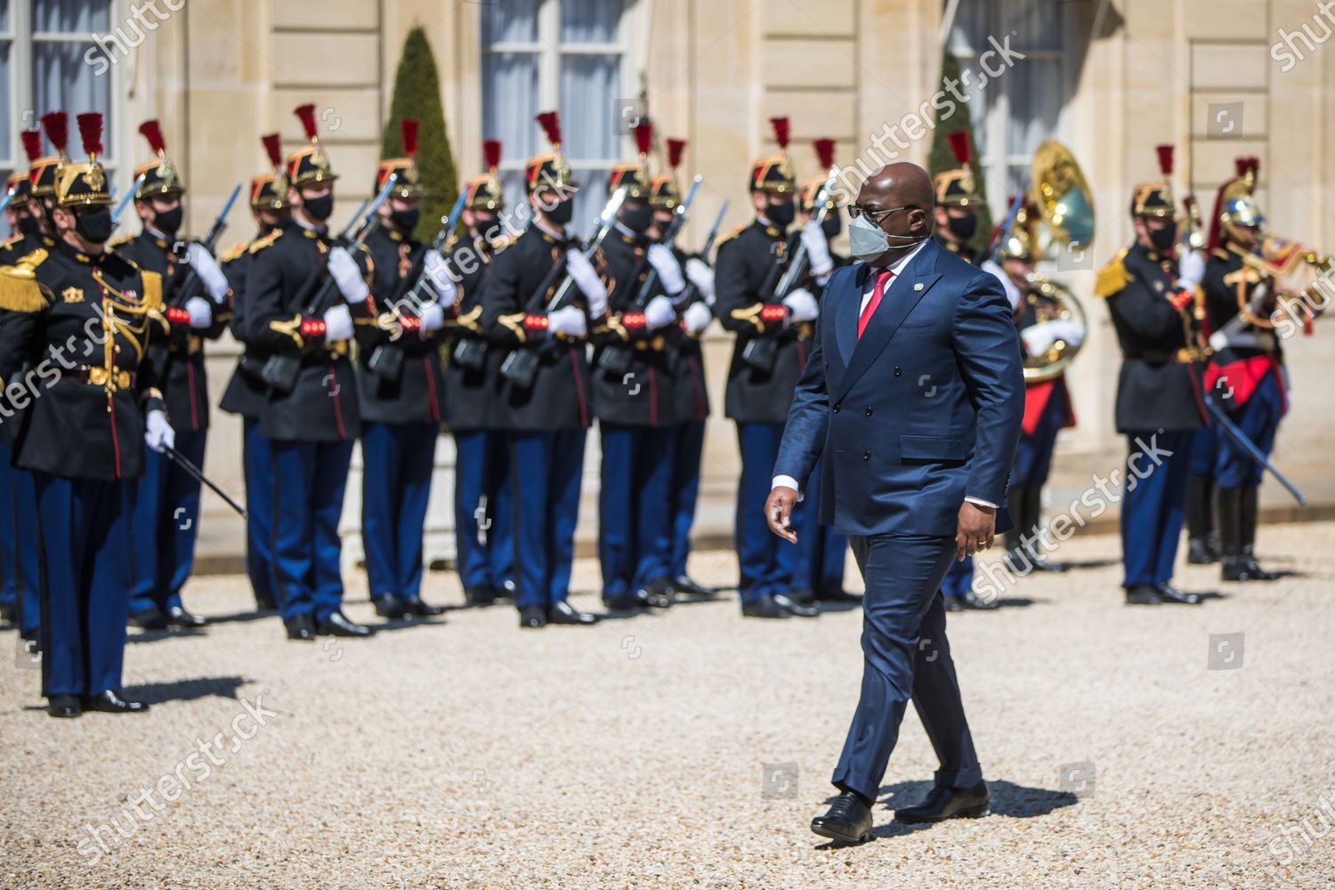 Republic Congos President Felix Tshisekedi Arrives Editorial Stock ...