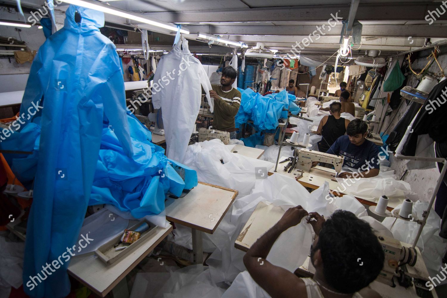 Workers Making Personal Protective Equipment Ppe Editorial Stock Photo ...